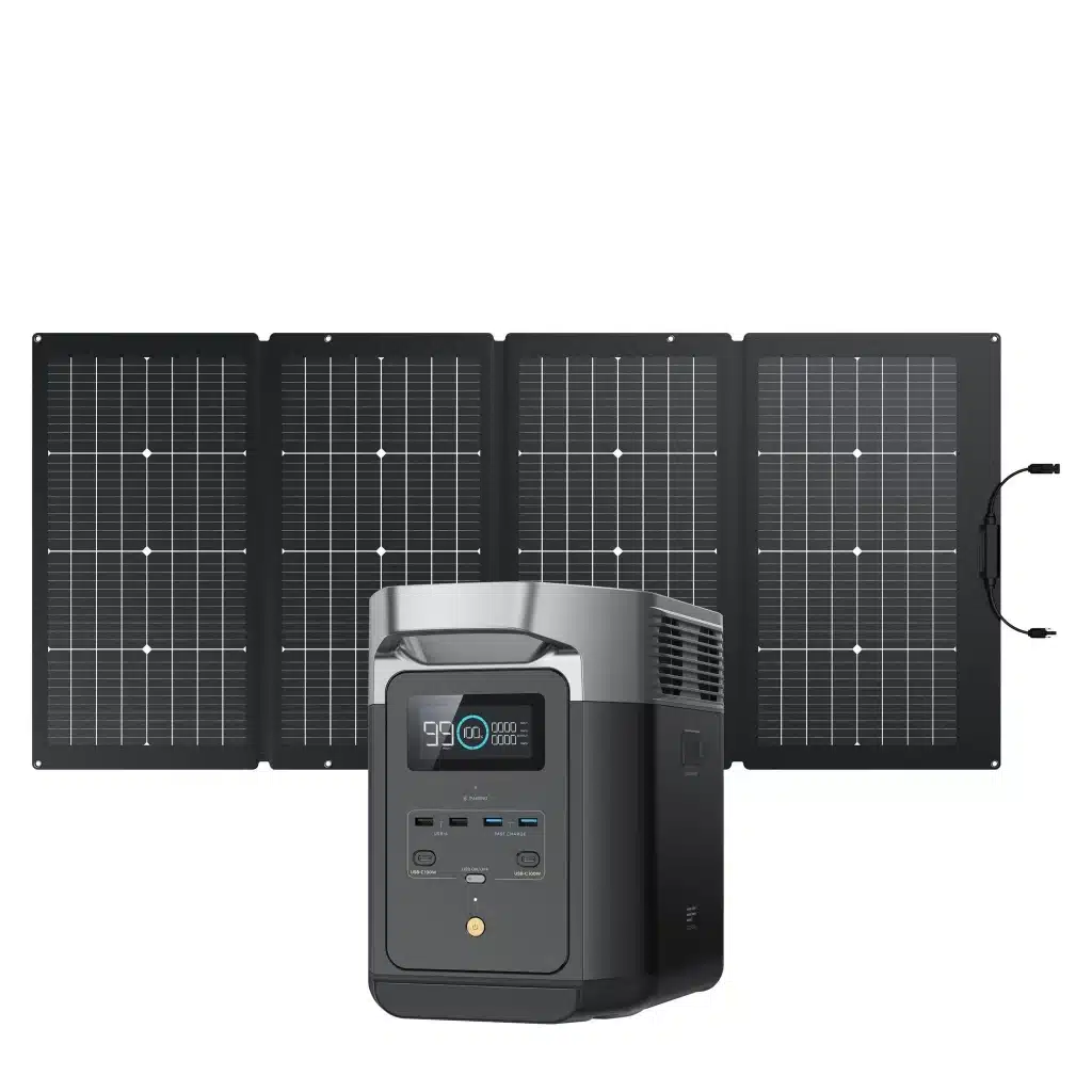 EcoFlow DELTA 2 + 220W Portable Solar Panel | EcoForce Power